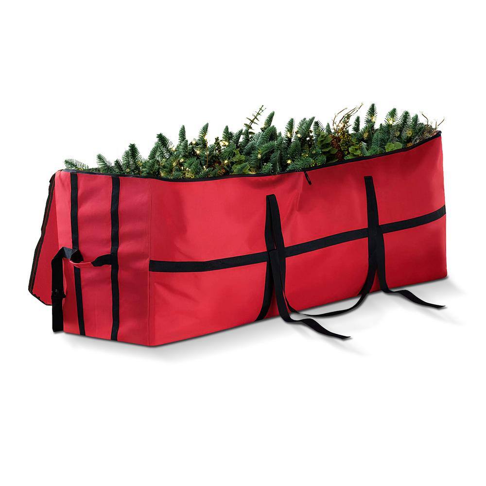 OSTO Red Waterproof Artificial Tree Storage Bag for Trees Up to 9 ft ...