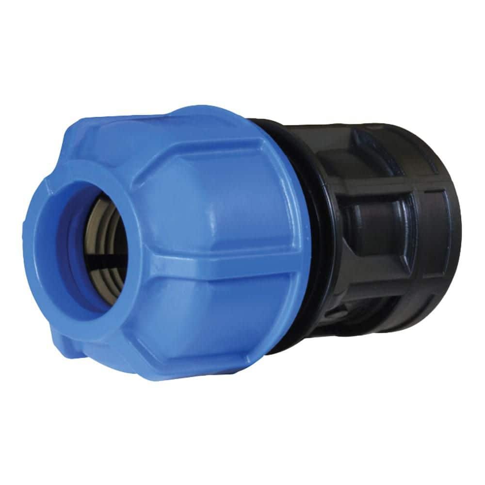 IPEX 3/4 in. x 1/2 in. Polyethylene Female Adaptor CTS Compression ...