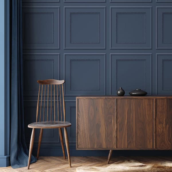 Fine Decor Cezanne Dark Blue Beaded Panel Wallpaper FD43829 - The Home ...