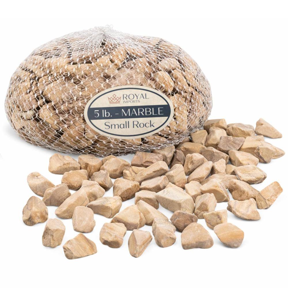 5 lb Decorative River Pebbles Smooth Natural Marble Stones 1 Bag ...