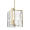 Golden Lighting Aenon 3-Light Brushed Champagne Bronze and Hammered ...