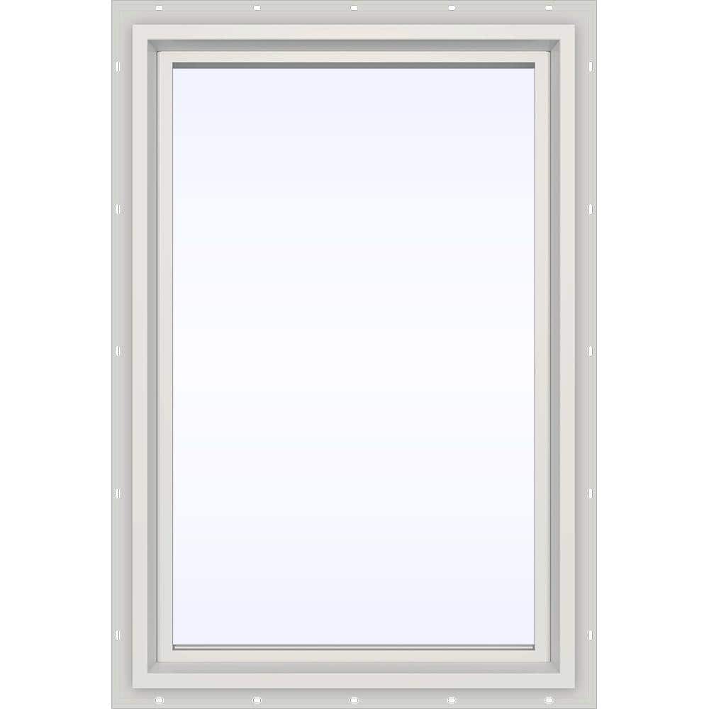 JELD-WEN 23.5 in. x 29.5 in. V-4500 Series White Vinyl Picture Window w ...