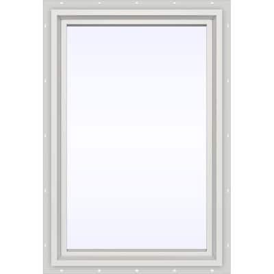 JELD-WEN 23.5 in. x 35.5 in. V-4500 Series White Vinyl Fixed Picture ...