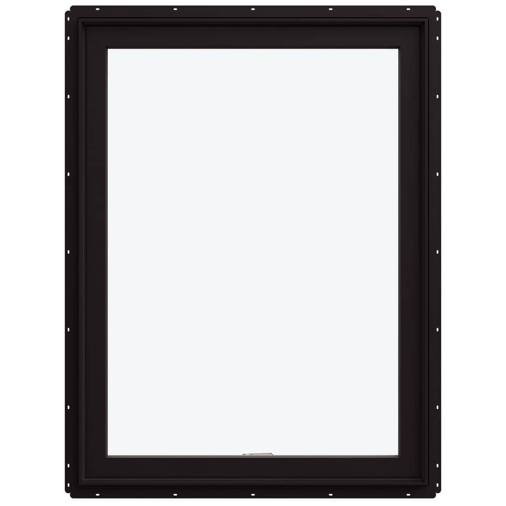 JELD-WEN 36 in. x 48 in. W-5500 Left-Hand Casement Wood Clad Window ...