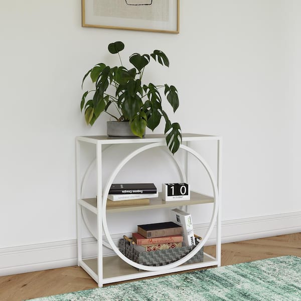 Ameriwood Home Lawton Accent Table, Pale Oak DE14418 - The Home Depot