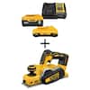 DEWALT 20V MAX XR Lithium-Ion Cordless Brushless 3-1/4 in. Planer with ...