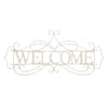 Lavish Home "Welcome" Decorative Rustic Metal Cutout Wall Sign ...