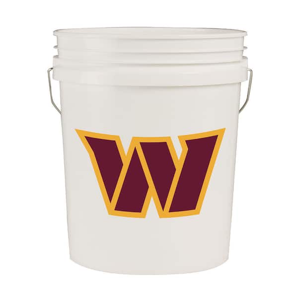 Leaktite Washington Commanders 5 Gallon White Bucket 0252822 - The Home ...