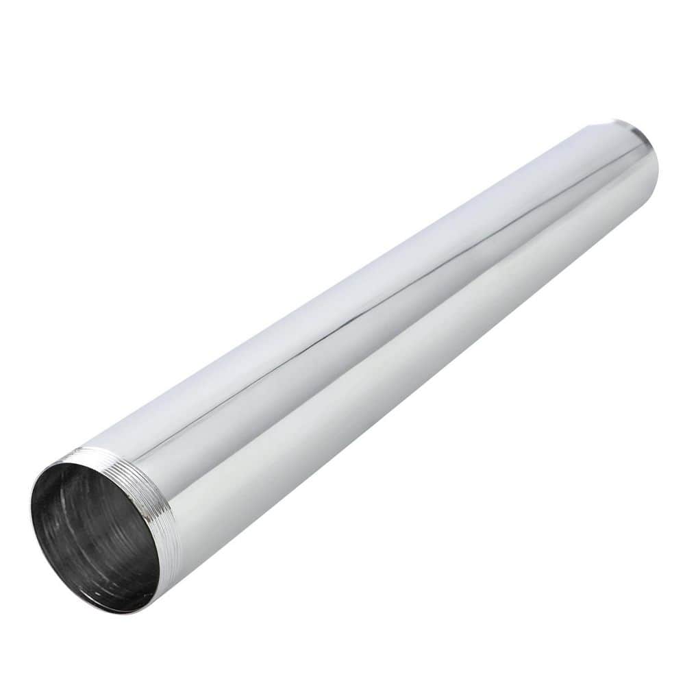 PLUMBFLEX 1-1/4 in. x 12 in. Brass Threaded Tube for Tubular Drain ...