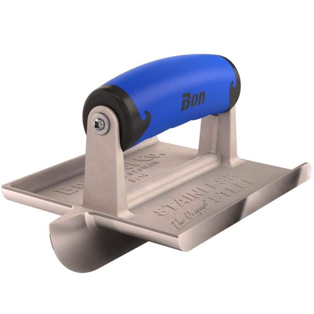 Bon Tool 6 in. x 4-1/2 in. Stainless Steel Concrete Bullet Groover with ...