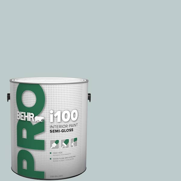 BEHR PRO 1 gal. #N440-2 Urban Raincoat Semi-Gloss Interior Paint ...