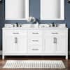 Home Decorators Collection Mayfield 72 in. Double Sink White Bath ...