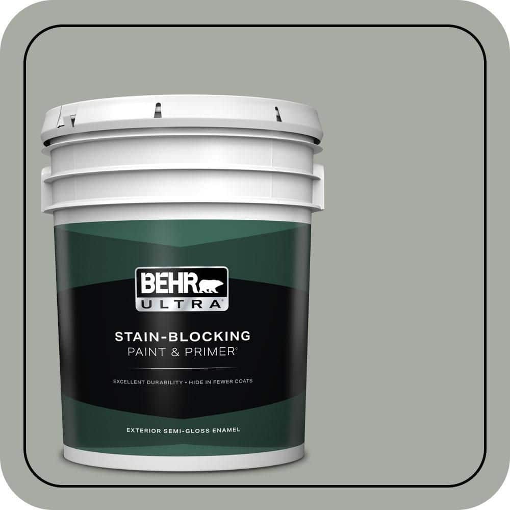 BEHR ULTRA 5 gal. #PPU25-15 Flipper Semi-Gloss Enamel Exterior Paint ...