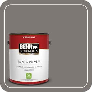 BEHR PREMIUM PLUS 8 oz. #790F-5 Amazon Stone Flat Interior/Exterior ...