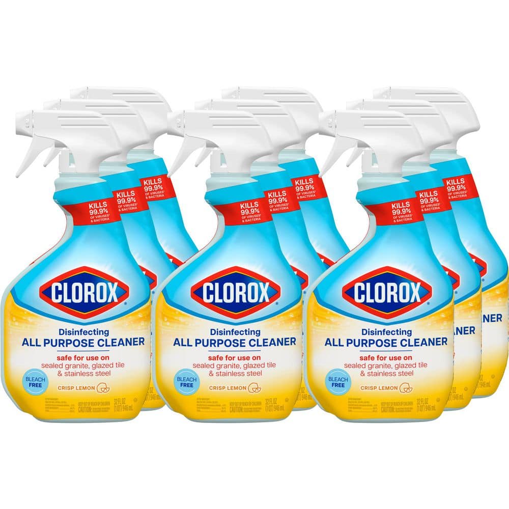 Clorox 32 oz. Crisp Lemon Scent Bleach Free Disinfecting All-Purpose ...