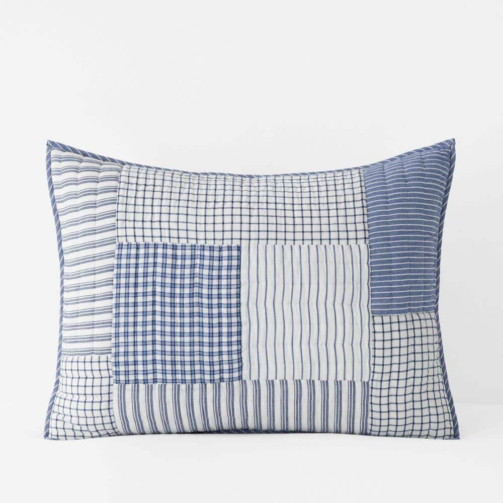 The Company Store Company Kids Blue Company Kids Yarn Dye Stripe Block ...