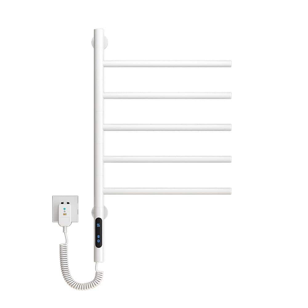 INSTER MOC 5-Bars Electric Plug-in Towel Warmer in White Single ...