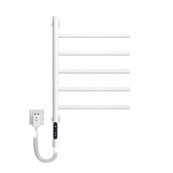 INSTER MOC 5-Bars Electric Plug-in Towel Warmer in White Single ...