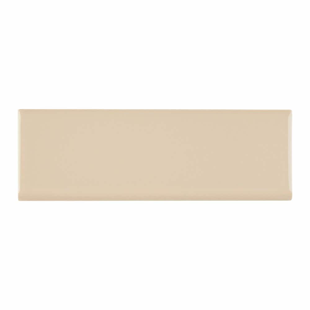 Daltile Semi-Gloss Urban Putty Taupe 2 in. x 6 in. Glossy Ceramic ...