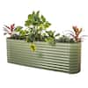 vego garden 32 in. Extra-Tall 9-In-1 Modular Olive Green Metal Raised ...