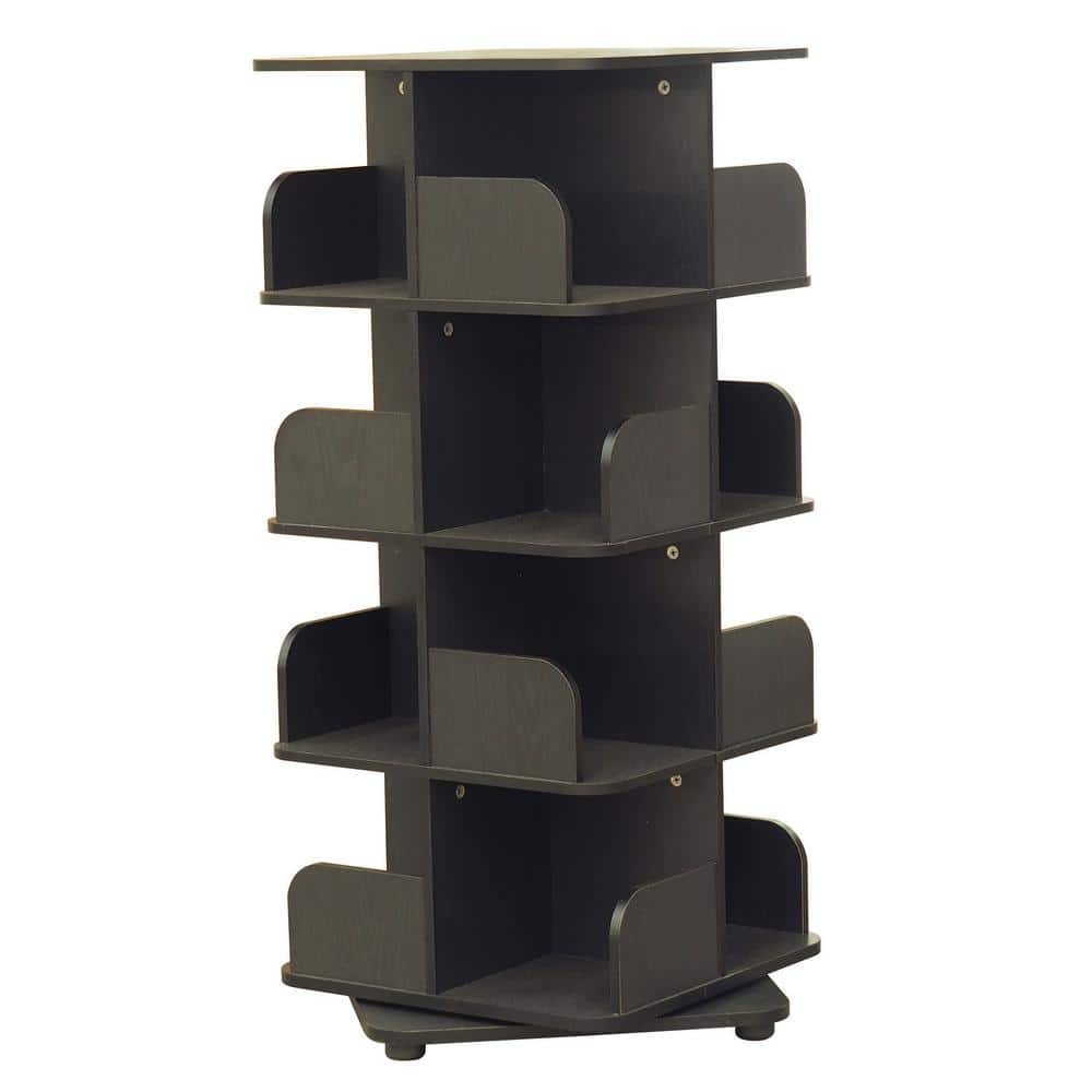 Signature Home SignatureHome Black Finish Wood Material Hartwick 4-Tier ...