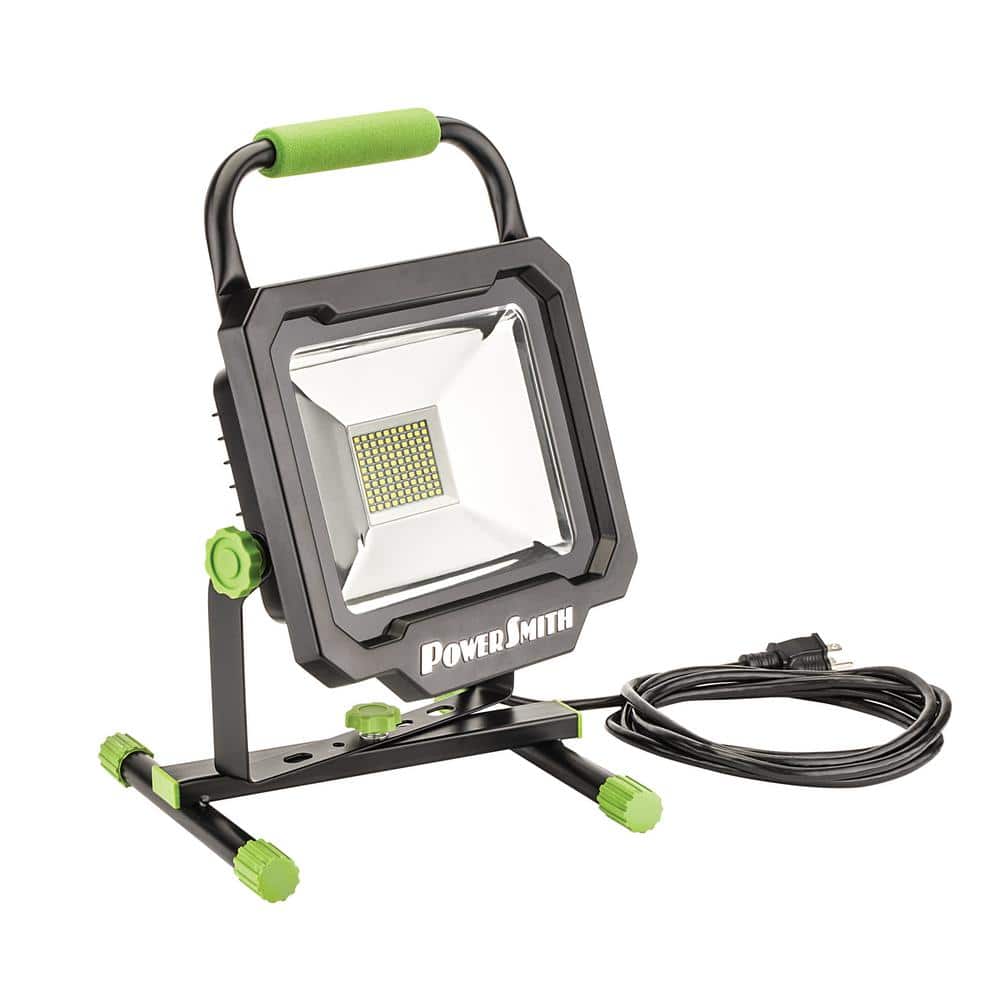 PowerSmith 50-Watt 5000 Lumens Portable LED Work Light PWL1150BS - The ...
