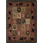 Mayberry Rug American Destination Ebony Masters Lodge Multi-Color 5 ft ...