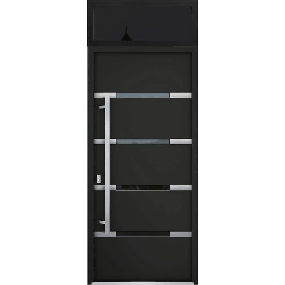 VDOMDOORS 36 in. W. x 96 in. Right-Hand/Inswing Transom Clear Glass ...