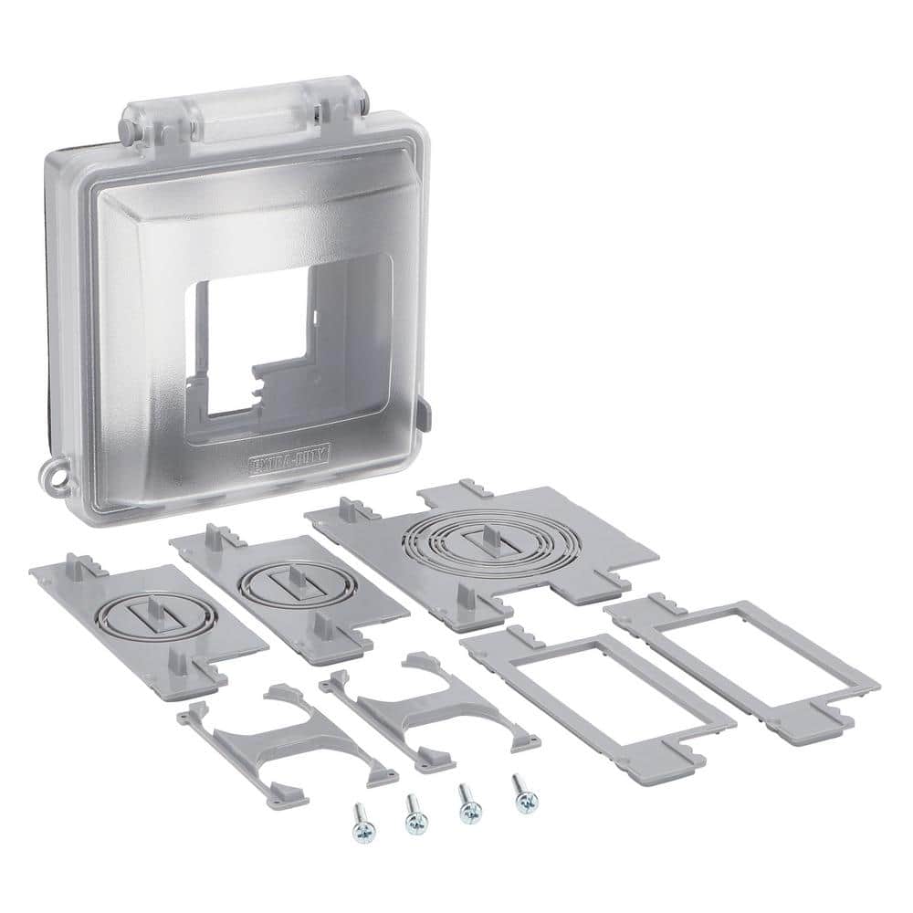 Commercial Electric 2-Gang Extra Duty Horizontal/Vertical Non-Metallic ...