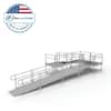 EZ-ACCESS PATHWAY 28 ft. U-Shaped Aluminum Wheelchair Ramp Kit with ...
