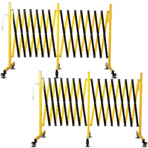 Tidoin 2-Pack 132 in. Metal Expandable Barricade Security Gate Safety ...