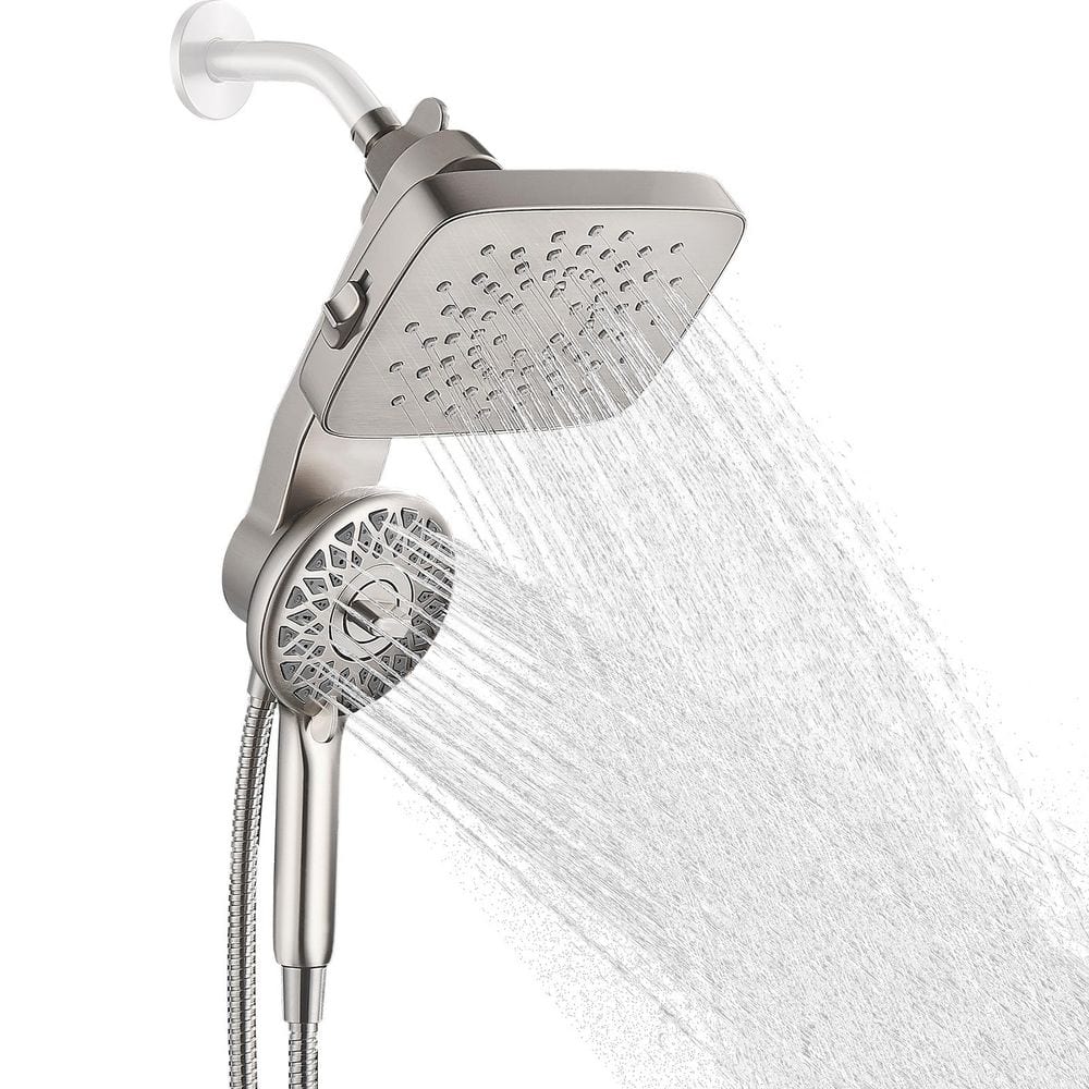 Heemli Magnetic 2-in-1 5-Spray Adjustable Dual Shower Heads Wall Mount ...