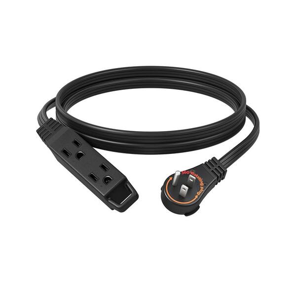 DEWENWILS 1 ft. SJT 14/3 Gauge Indoor Extension Cord with 3-Prong ...