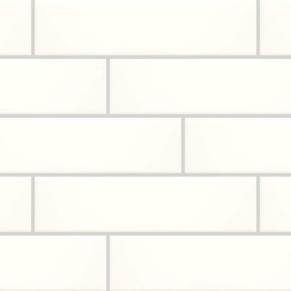 Daltile Restore Bright White 2 in. x 4 in. Glossy Ceramic Wall Tile ...