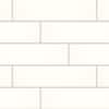 Daltile Restore Bright White 2 in. x 8 in. Glazed Ceramic Wall Tile (10 ...