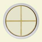 FrontLine 48 in. x 48 in. Round White 4-9/16 in. Jamb Geometric ...