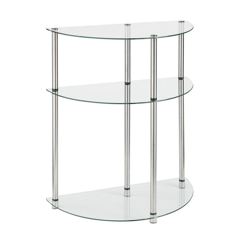 Convenience Concepts Designs2Go Classic 23 in. Glass/Stainless Standard ...
