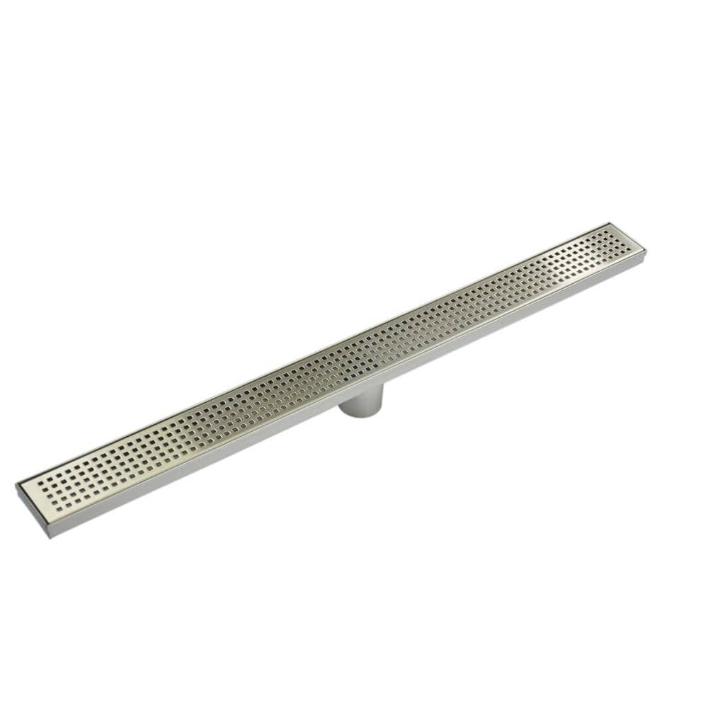 Mediterraneo 27 in. Square Lineal Drain ZAD-27S - The Home Depot