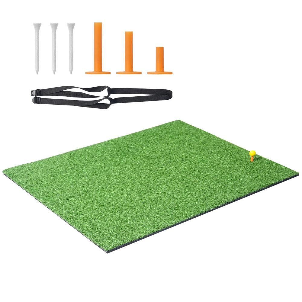 VEVOR Golf Hitting Mat, 5 ft. x 4 ft. Artificial Turf Golf Hitting Mat ...