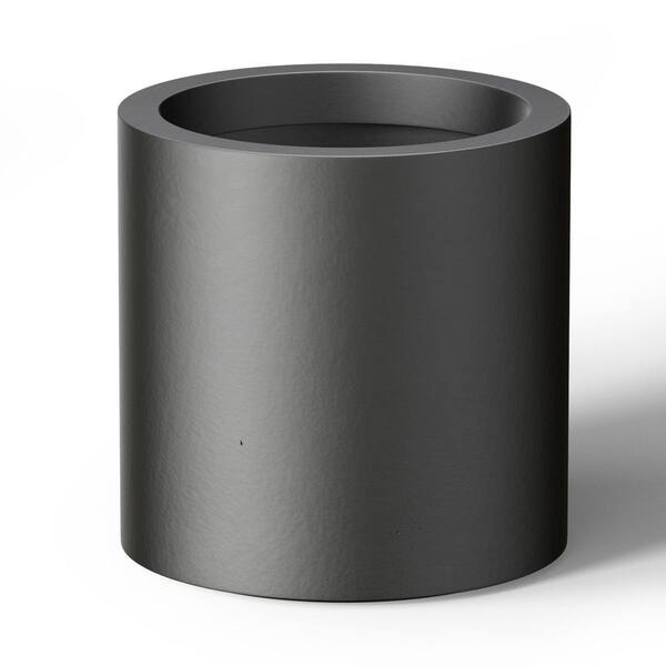 Morrava 10 in. Small Charcoal Black (Enhanced Core) Concrete Round ...