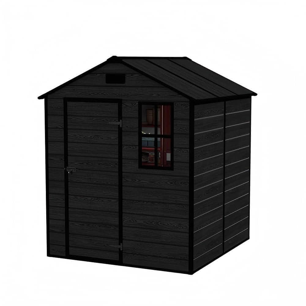 6 ft. W x 6 ft. D Resin Storage Shed with High Quality PP Material ...