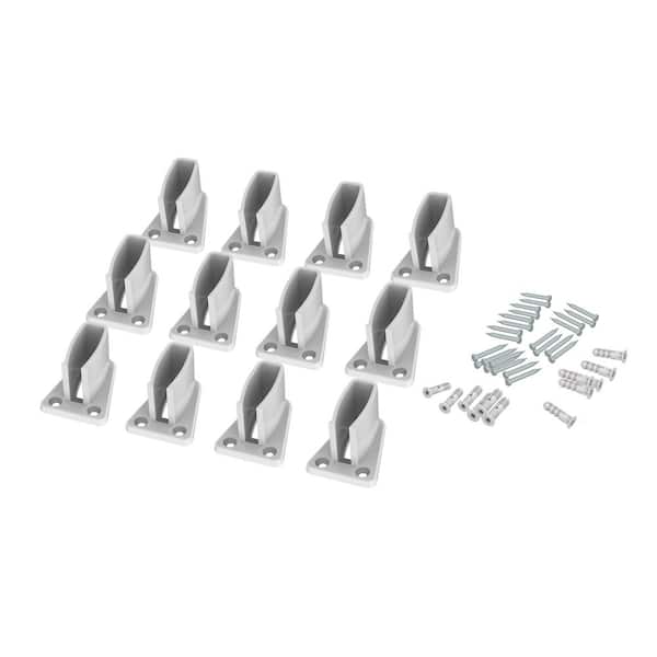 Everbilt TRADITIONAL WHITE WALL BRACKET 12PK 00370 - The Home Depot