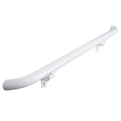 EZ Handrail White Aluminum Ramp Slope Hand Rail Elbow-EZA712-W - The ...