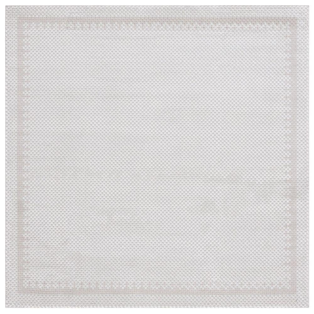 SAFAVIEH Continental 7 ft. x 7 ft. Light Gray/Dark Gray Border ...