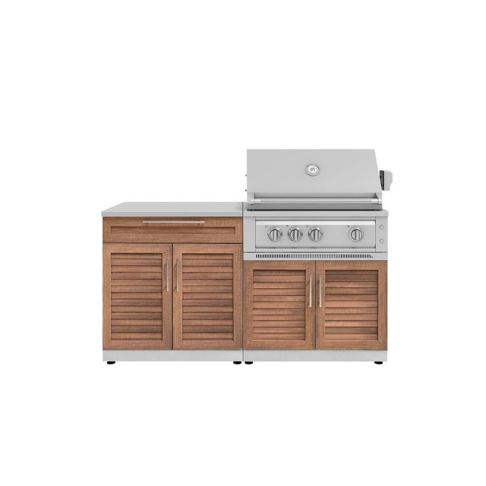 NewAge Products Grove 4-Piece 65 in. W x 49.5 in. H x 24 in. D Outdoor ...