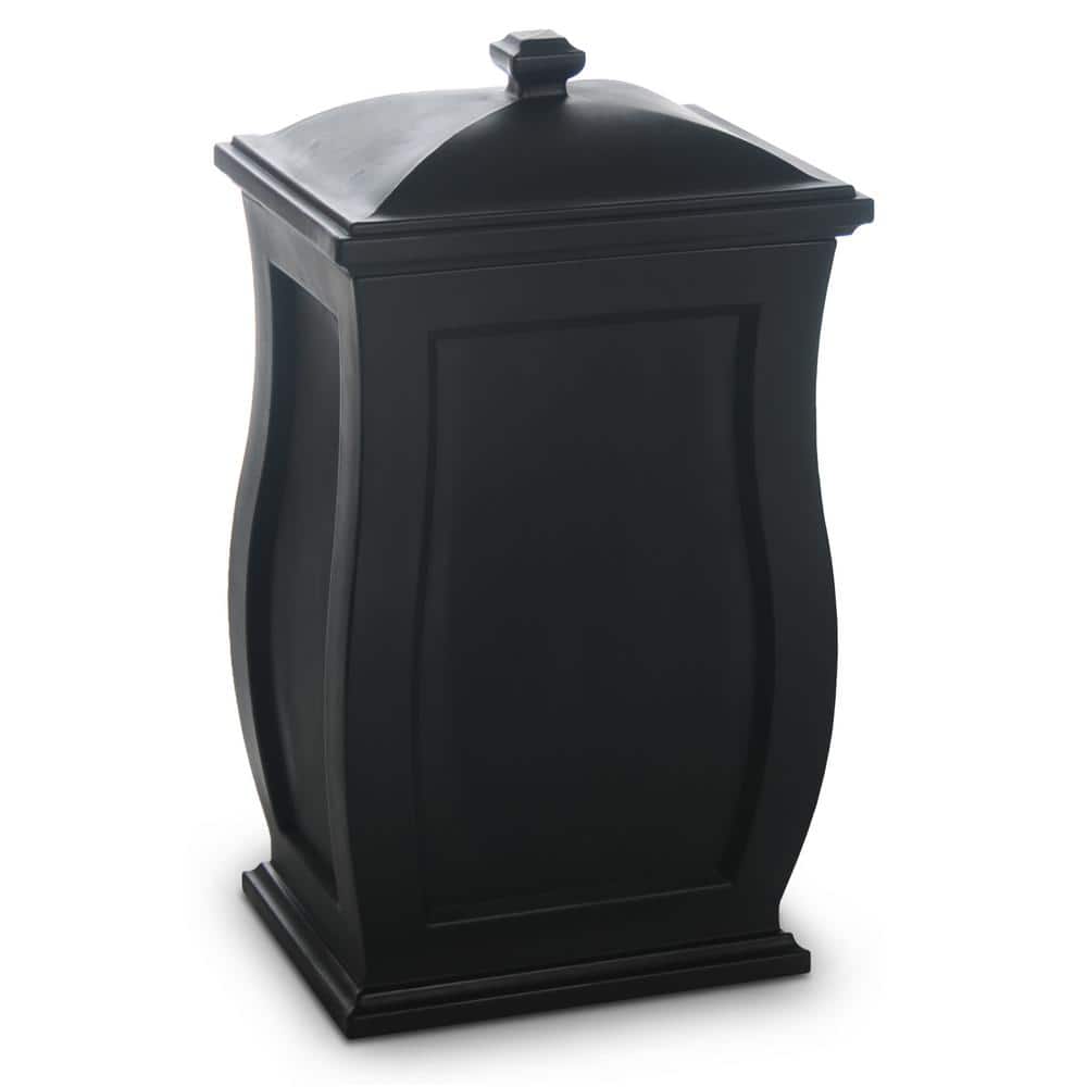 Mayne Mansfield 22 Gal. Polyethylene Black Storage Bin 5861-B - The ...