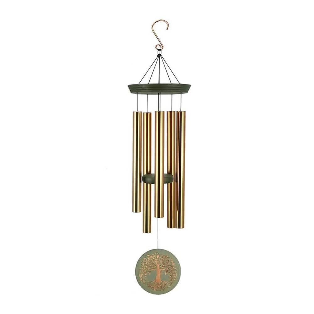 Justincity 36 in. Metal Wind Chimes Outdoor Garden Decor Tree of Life ...