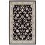 SUPERIOR Kingfield Black 8 ft. x 10 ft. Rectangle Floral, Border ...