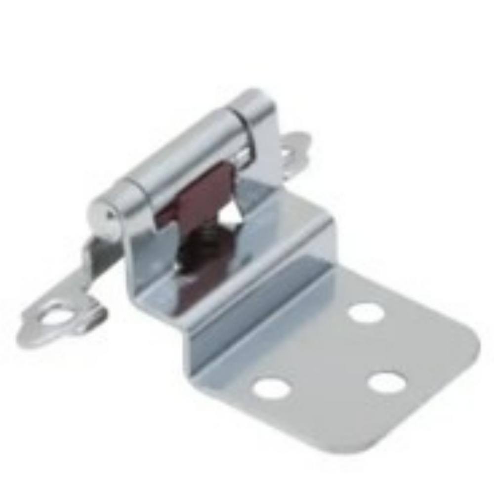 Sapphire 3/8 in. Inset Self-Closing No Radius Cabinet Hinge in Polished ...