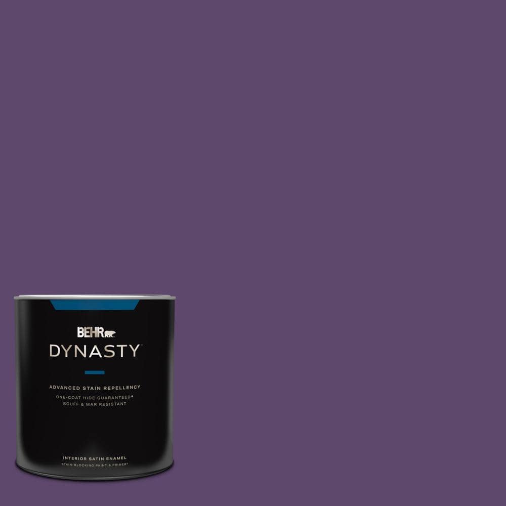 BEHR DYNASTY 1 qt. #S-G-660 Wild Grapes Satin Enamel Interior Stain ...